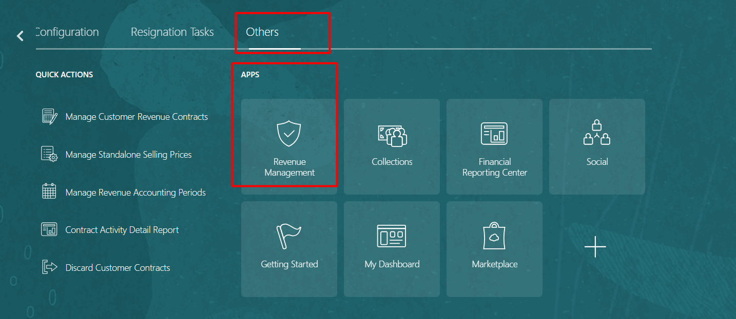 How to show the revenue management in the main home page — Cloud ...