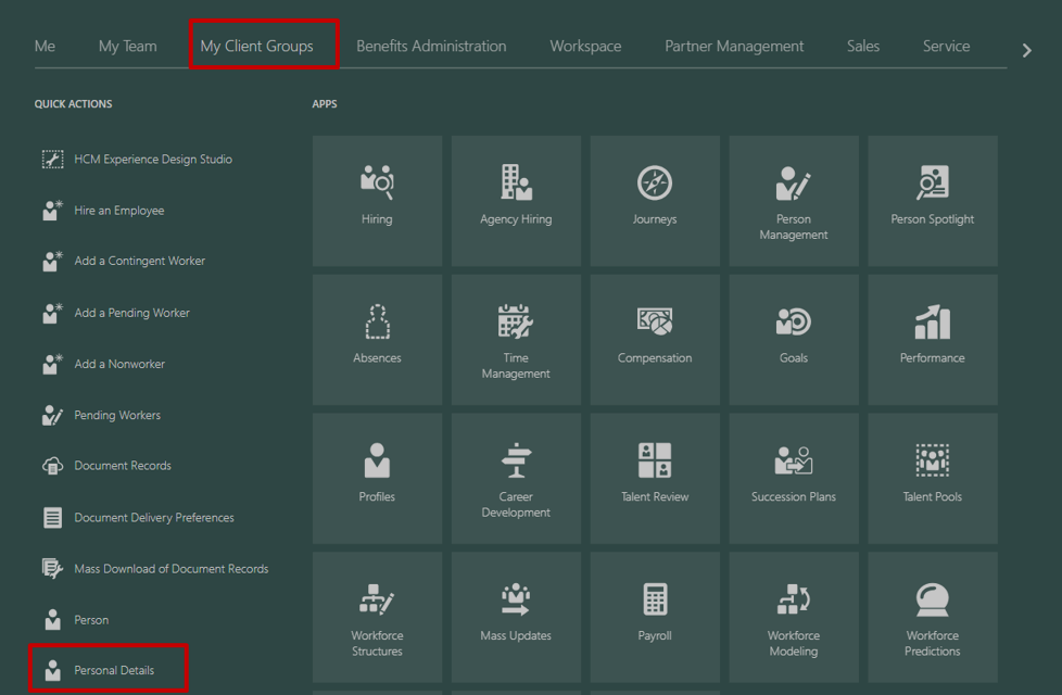 Personal Details Dff Issue Redwood Ui — Cloud Customer Connect