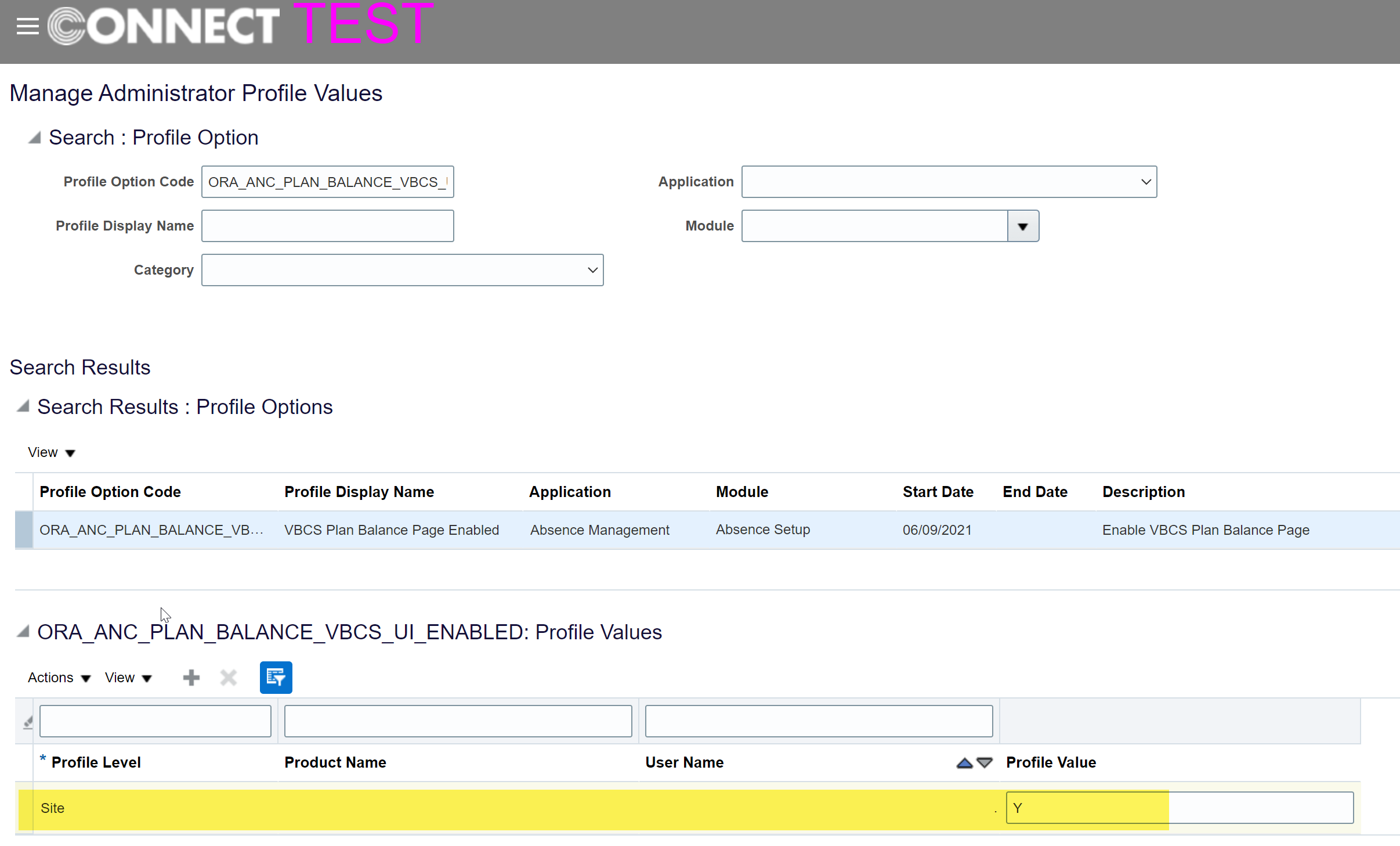 Unable To View Redwood Pages After Turning On Profile Option For Absence Balance — Cloud