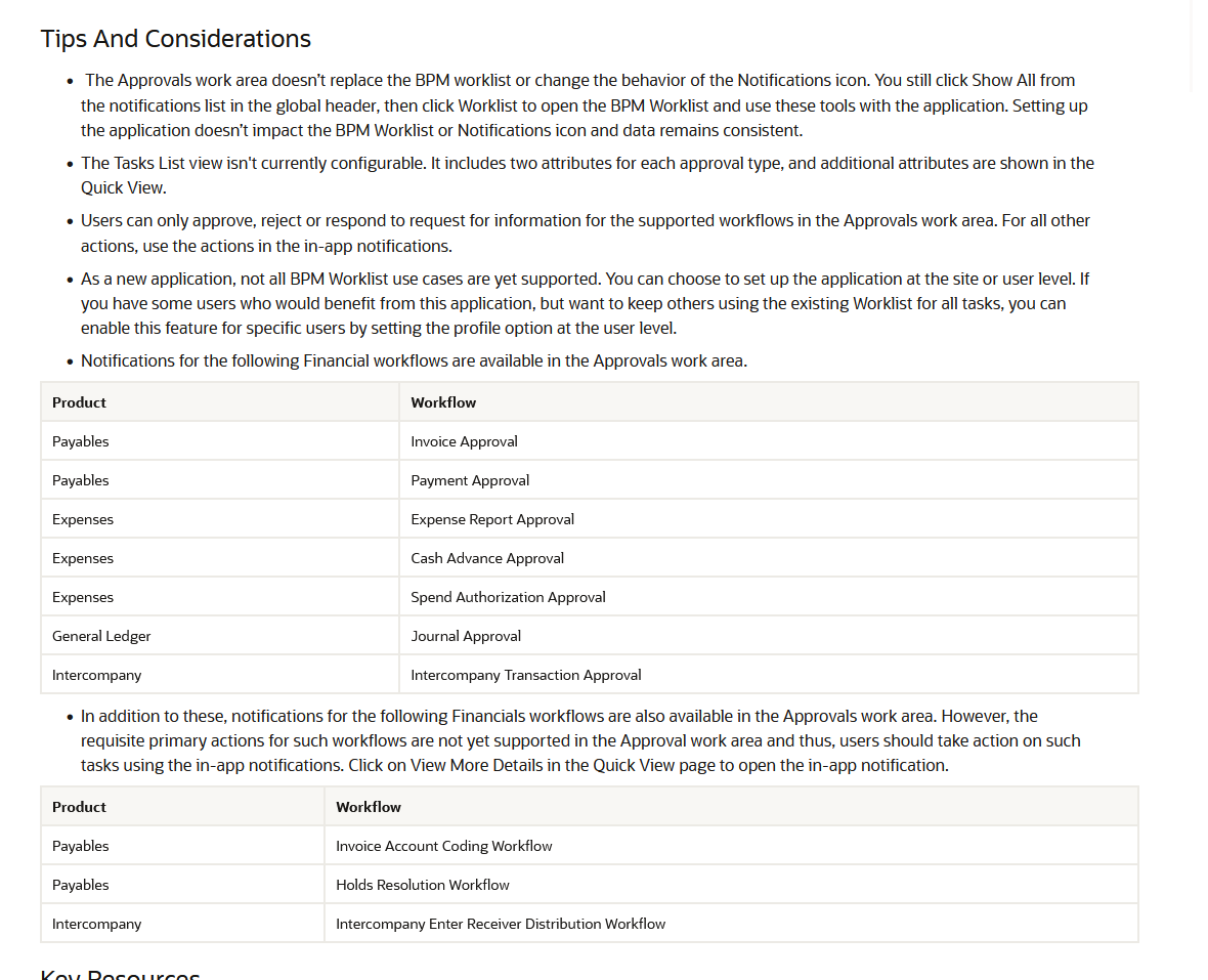 Overview Approvals Work Area with Enhanced User Interface and Adaptive ...