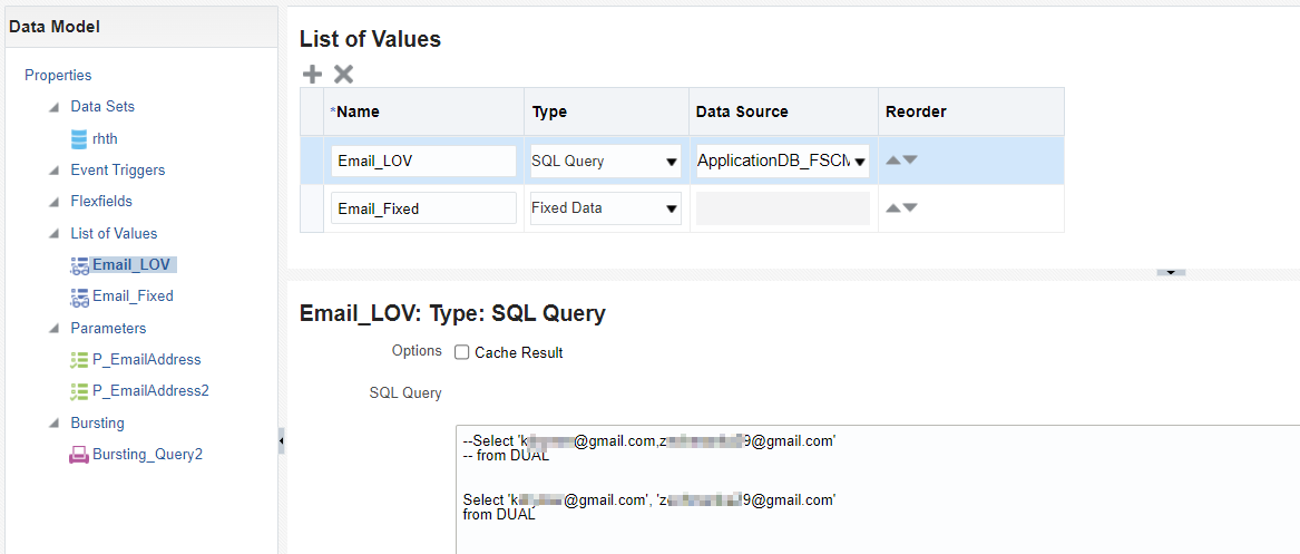 Burst to multiple email addresses stored in a parameter — Cloud ...
