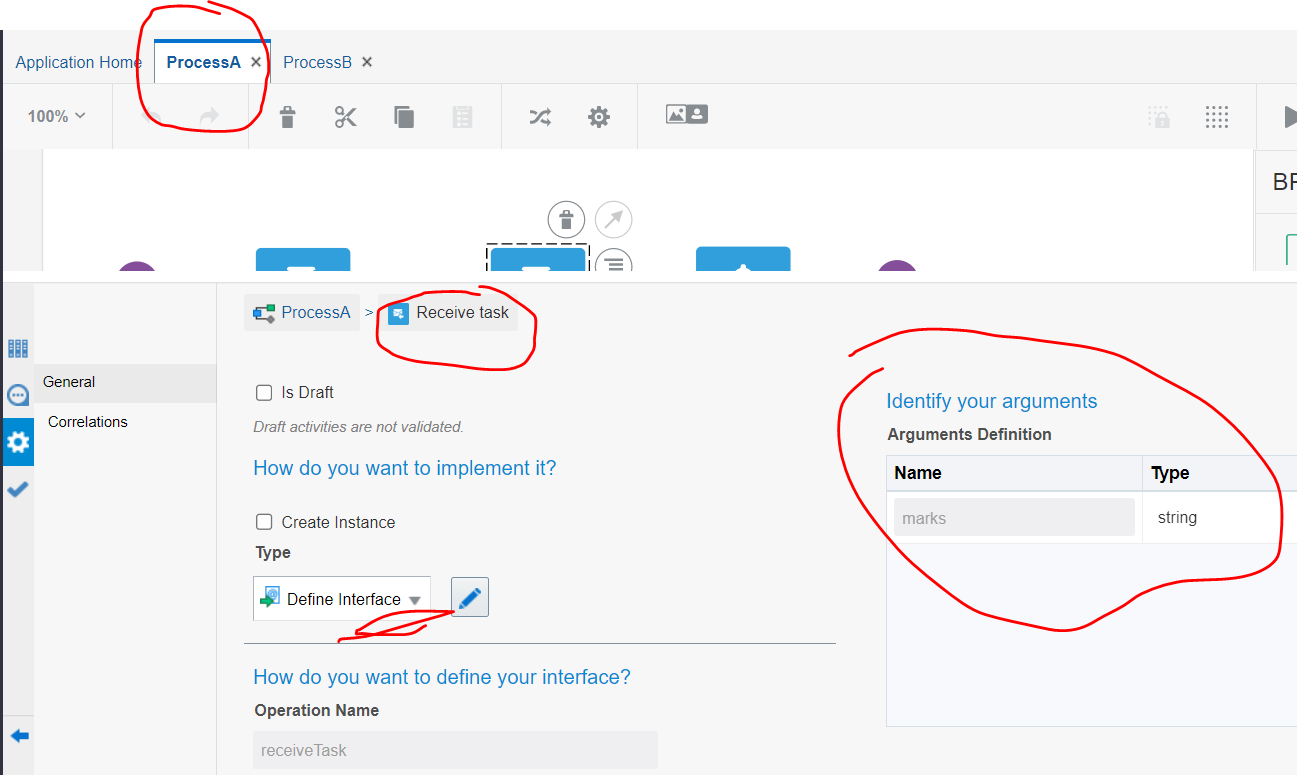 Process A receive activity is not getting called from Process B send ...