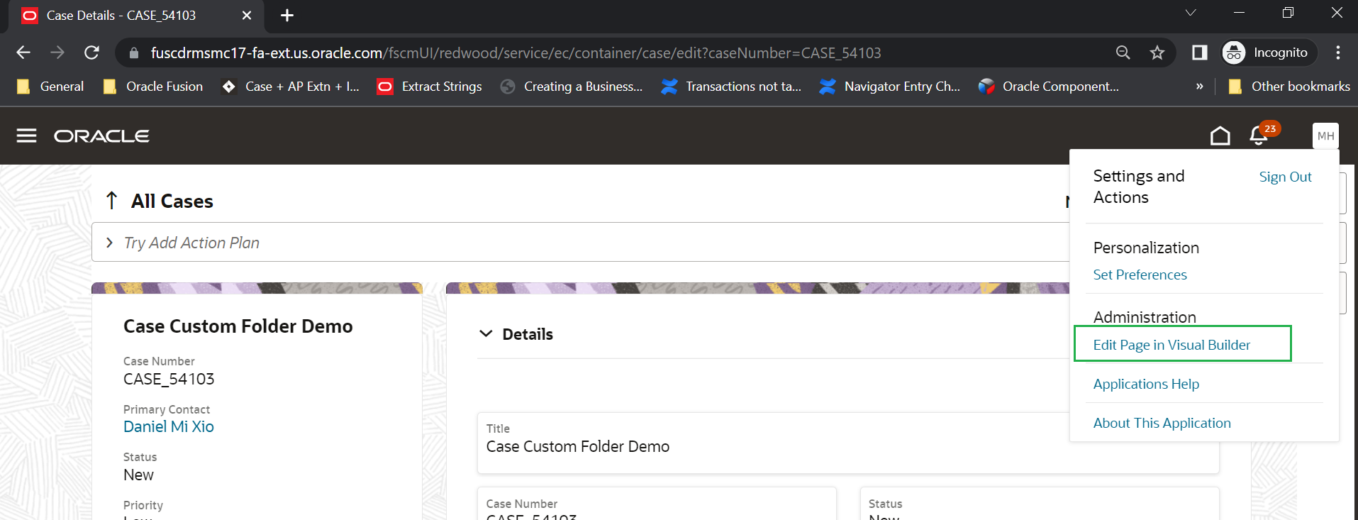 How to Create a Custom Folder in the Case Details Page — Cloud Customer ...