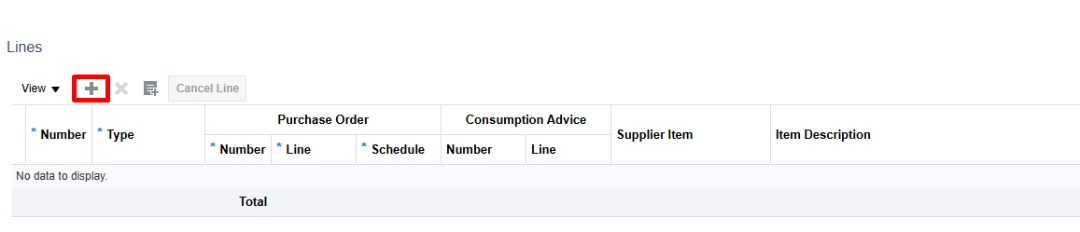 How can we hide or disable the "Add Lines" button during PO invoice ...