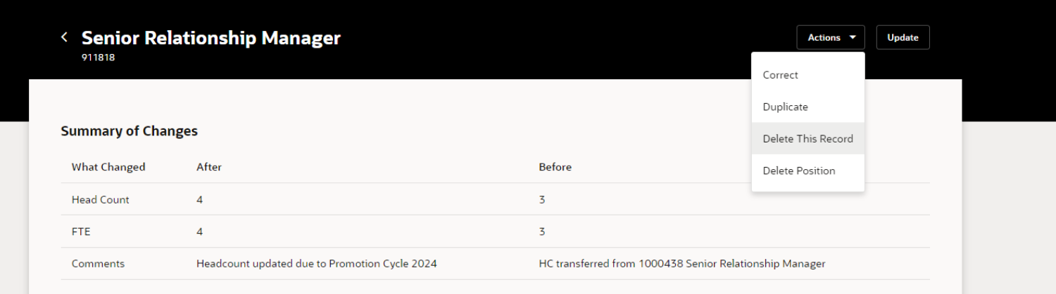 Initiate Job Requisition Using Position Not Available On Redwood — Cloud Customer Connect