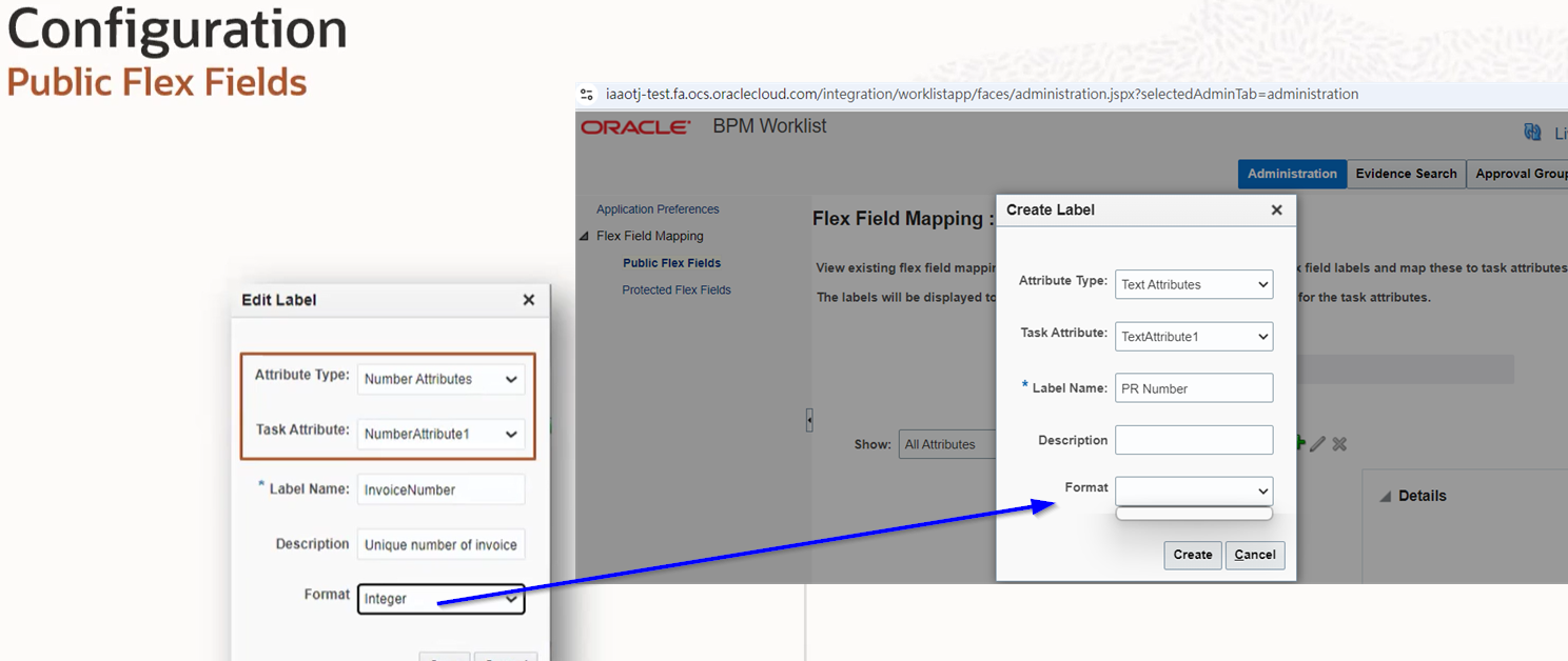 No Format List Of Value Available In Bpm Worklist Flex Field Mapping — Cloud Customer Connect