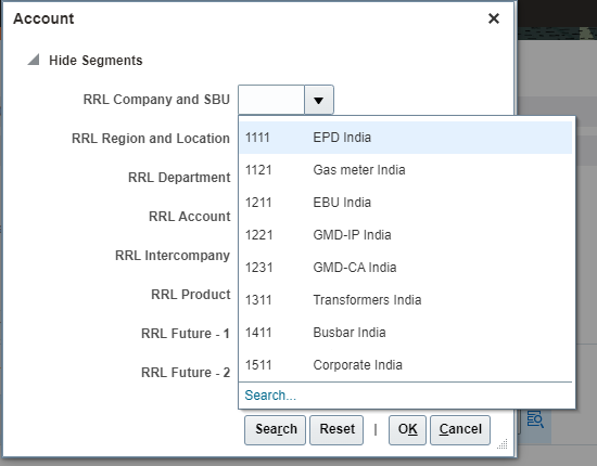 How Can We Get The Account Location And Bu Segment Values Using Rest