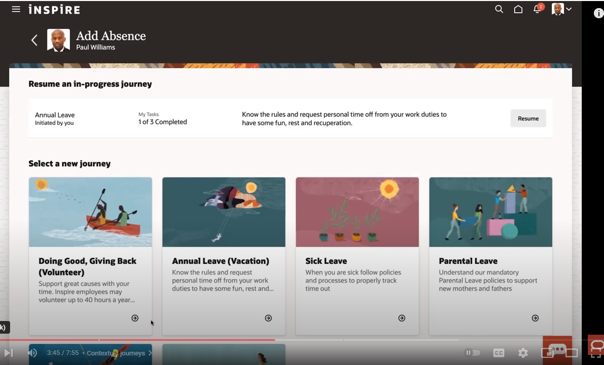 How to setup Absence Plan based Journey? — Cloud Customer Connect