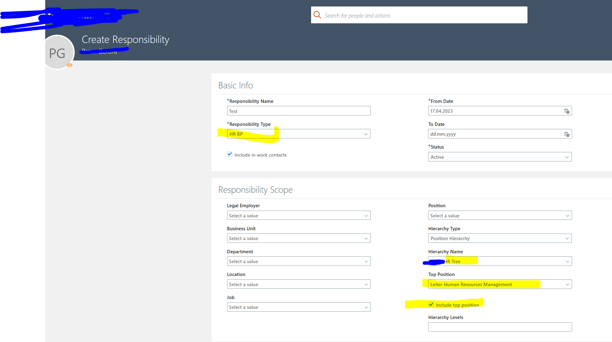 Create Person Security Profile With Aor And Position Tree — Cloud Customer Connect