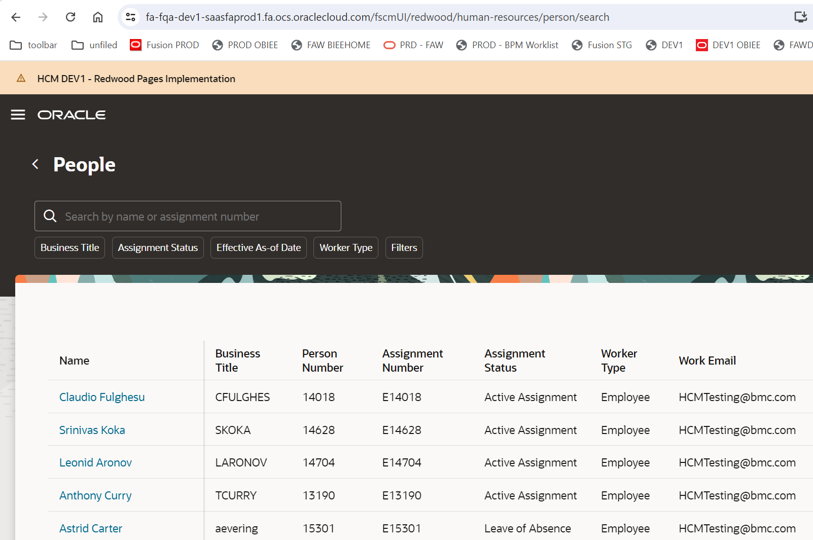 Issues with Person Spotlight in Redwood — Cloud Customer Connect