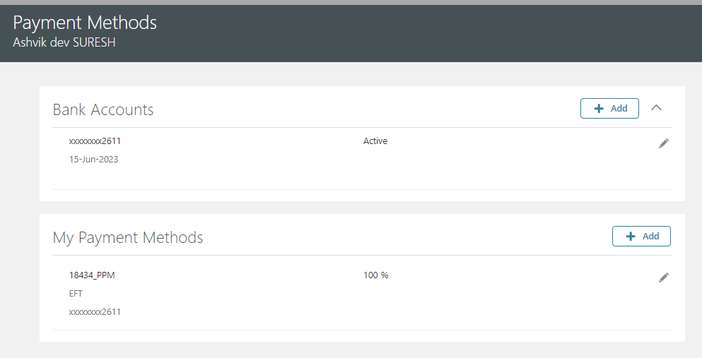 How to only add a bank account without defining a payment method — Cloud Customer Connect