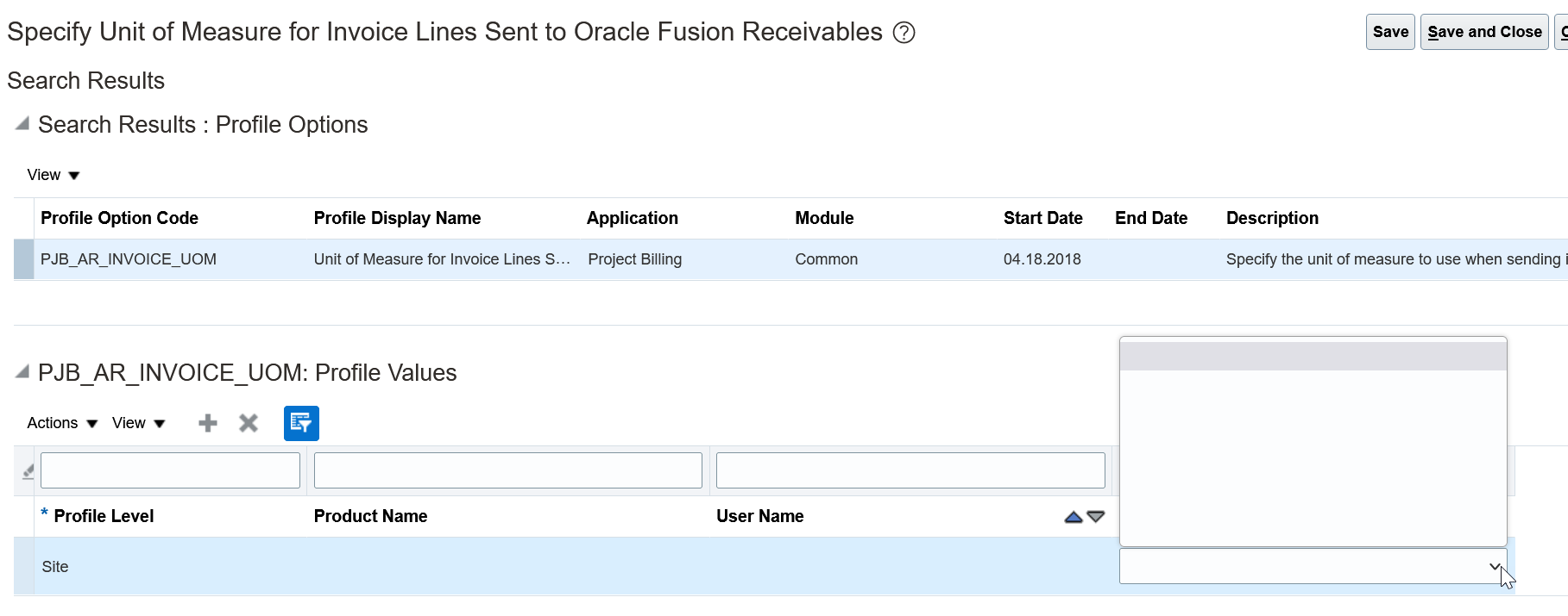 Unable to Specify Unit of Measure for Invoice Lines Sent to Oracle Fusion Receivables. — Cloud ...