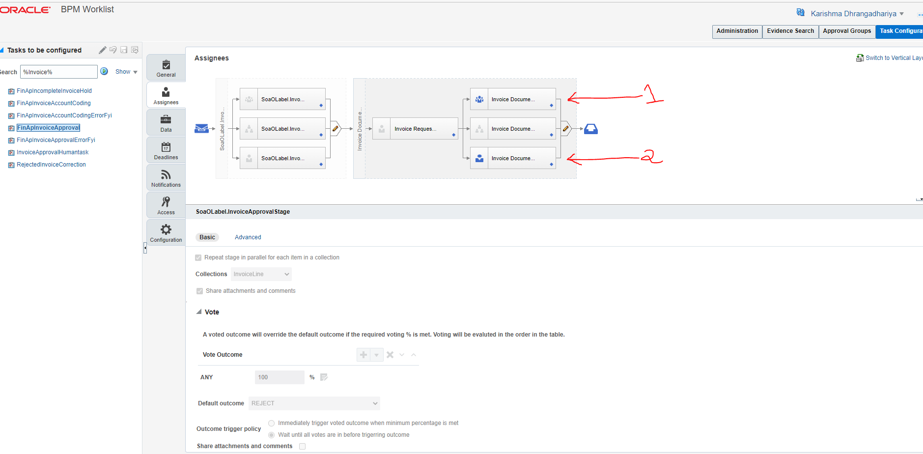 Two stages in Approval WF are not working simultaneously — Cloud Customer Connect
