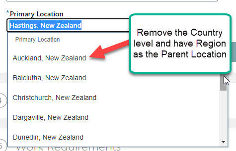 Primary Location - option to create Geography Hierarchy starting at ...