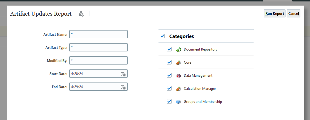 How do we automate the Artifact Updates Report — Cloud Customer Connect