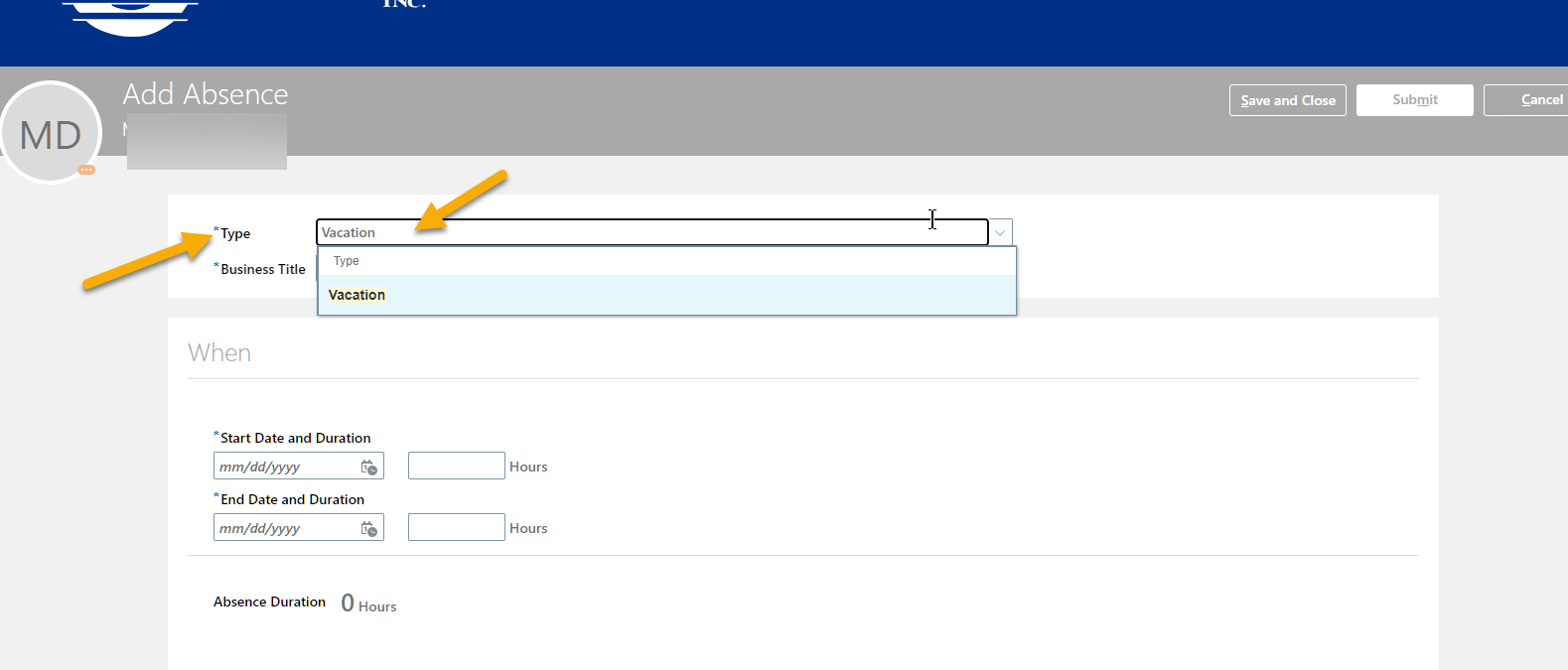 Absence Type Input Name For Formula Type Global Absence Entry Validation — Cloud Customer Connect
