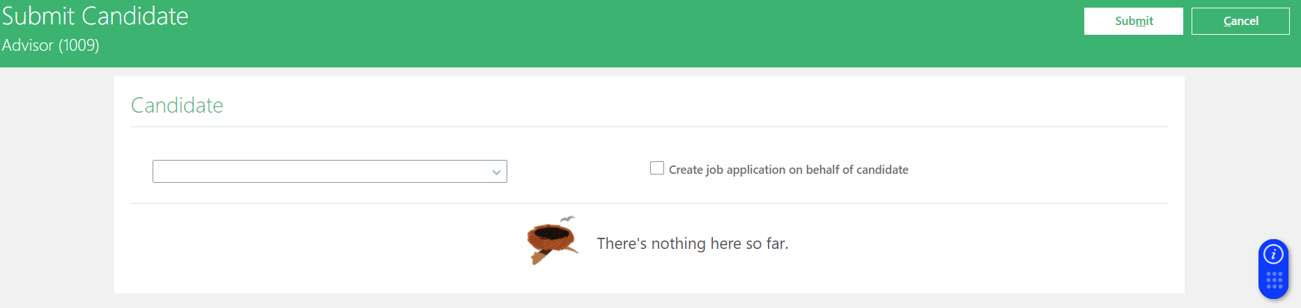 create job application on behalf of candidate should be enabled by ...