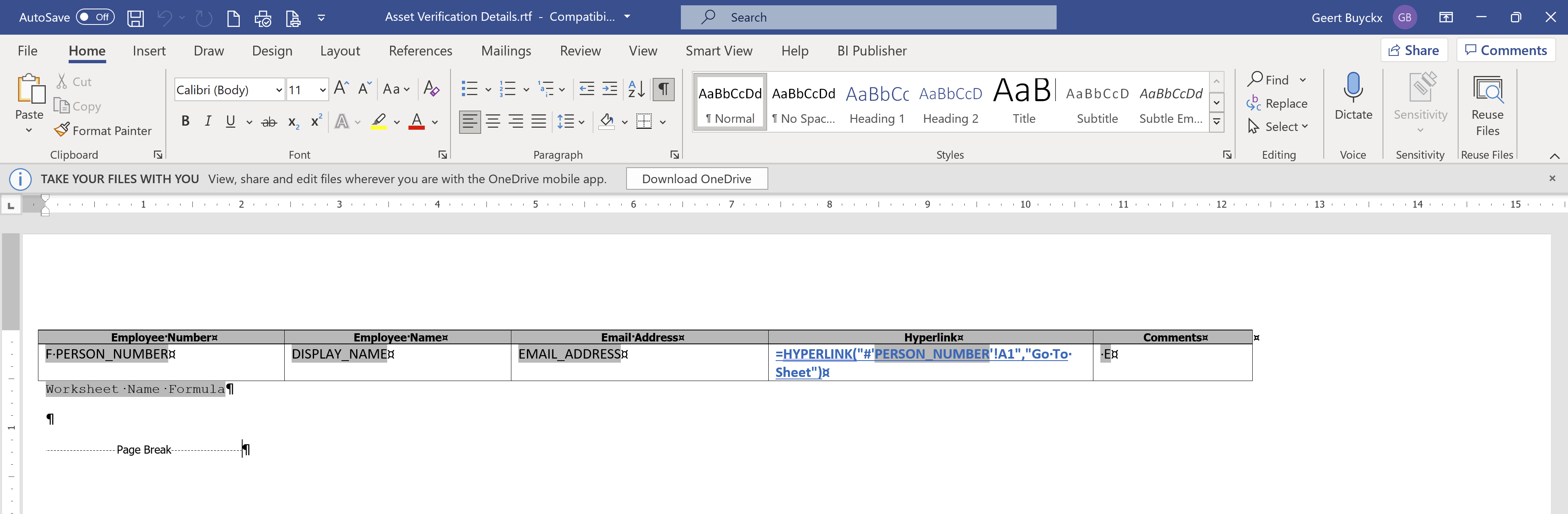 How To Properly Use An Excel Function In An Rtf Template — Cloud 2826