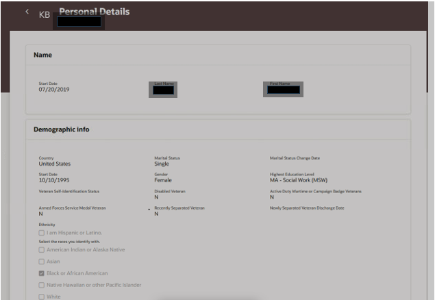 Redwood Person Details Missing Ethnicity After 25a — Cloud Customer Connect