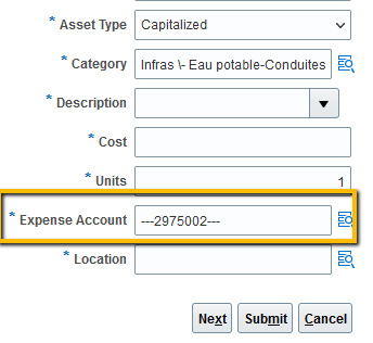How to derive some of the segments for Expense Account based on ...