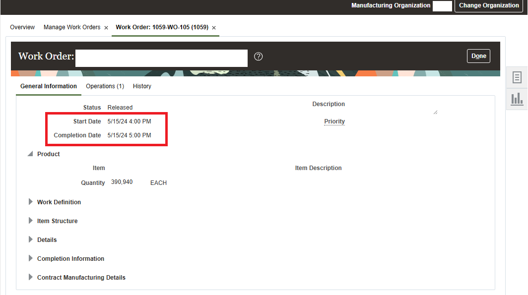 Alternate Way to update dates (Start Date/Completion Date) on a ...