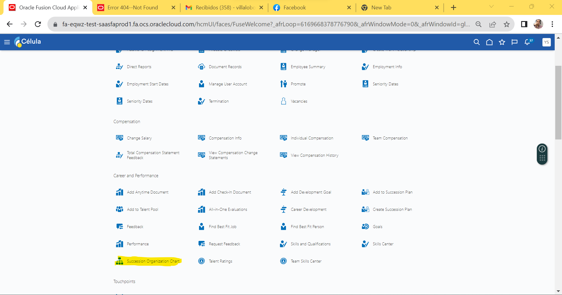 How to disable "Candidate in plans" on the "Succession organization chart" for Line Managers ...
