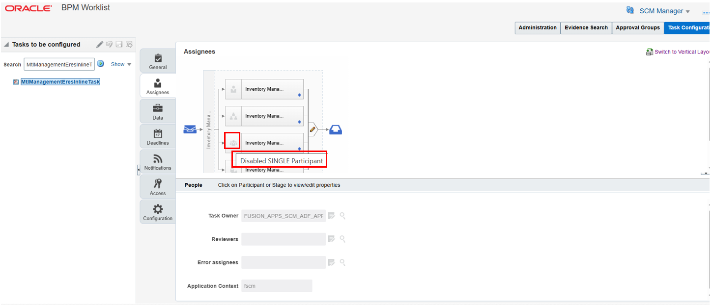 BPM Approvals - How to enabled Single Participant Rule Set in Inventory Management — Cloud ...