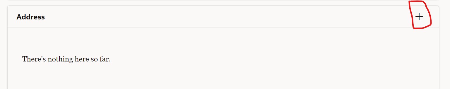 Remove/Hide add button from Contact info Redwood page under Address section — Cloud Customer Connect