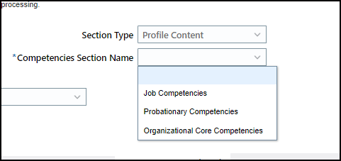 How to create Person Competencies section for Performance Documents — Cloud Customer Connect