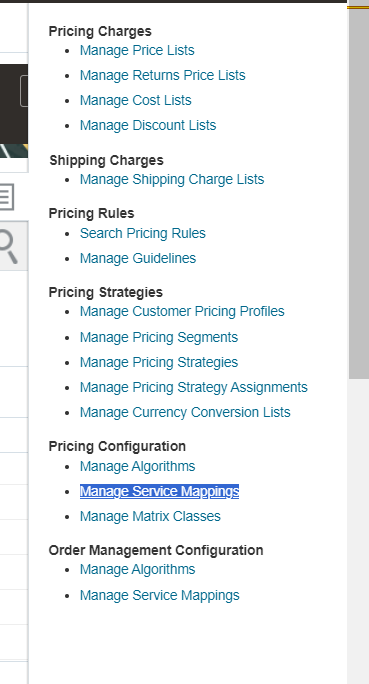 What are tables and views that are storing Pricing Service Mapping ...