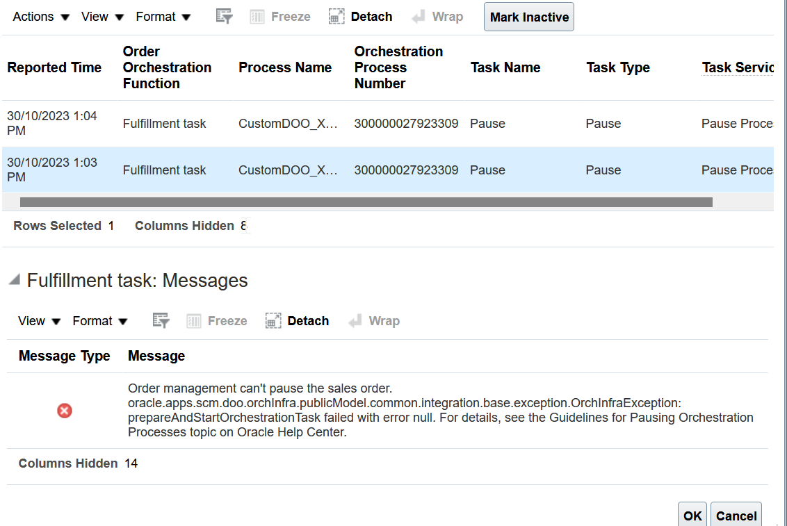 Order management can't pause the sales order. — Cloud Customer Connect