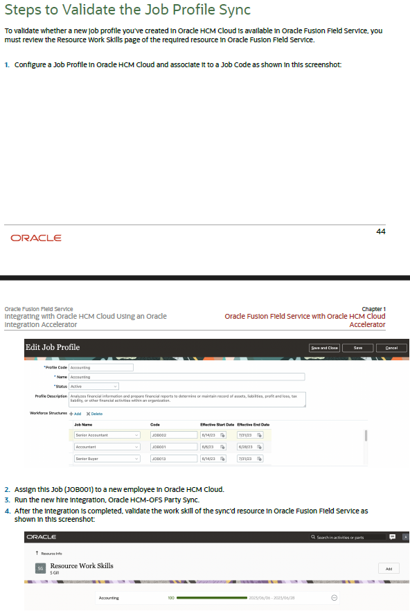 Why doesn’t HCM-OFS Accelerator sync Talent Profile competencies to ...