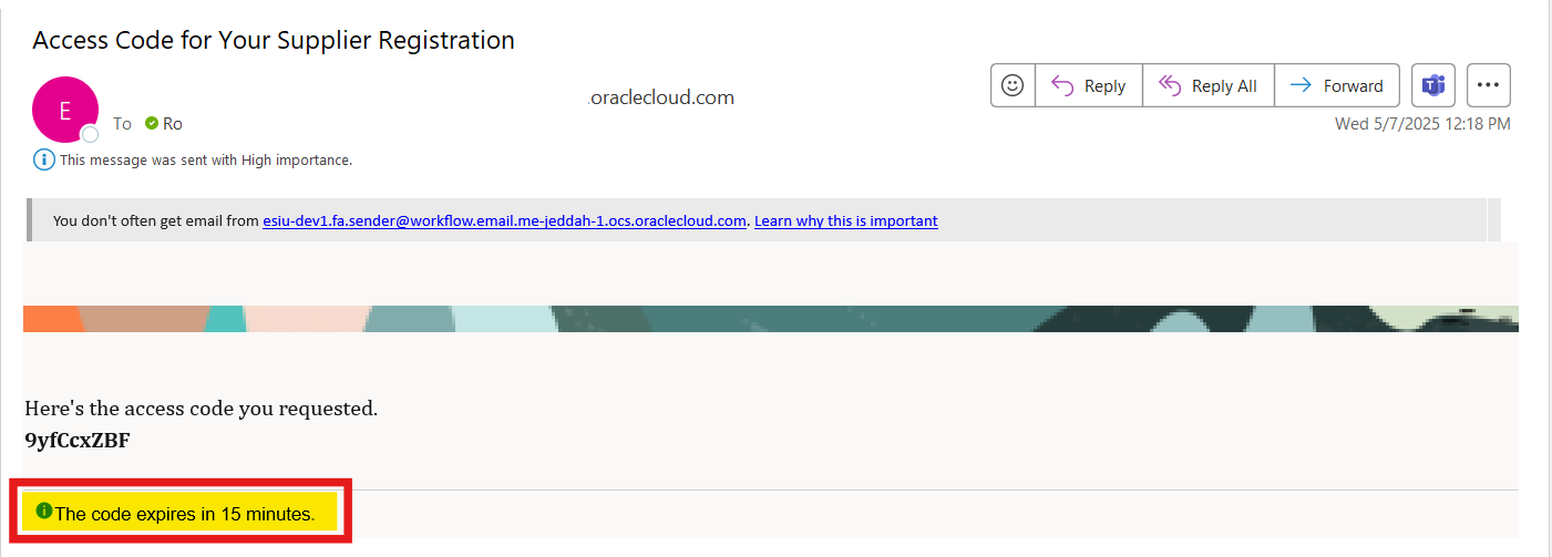 Redwood UI: How to Extend Code Expiration Period for Supplier ...