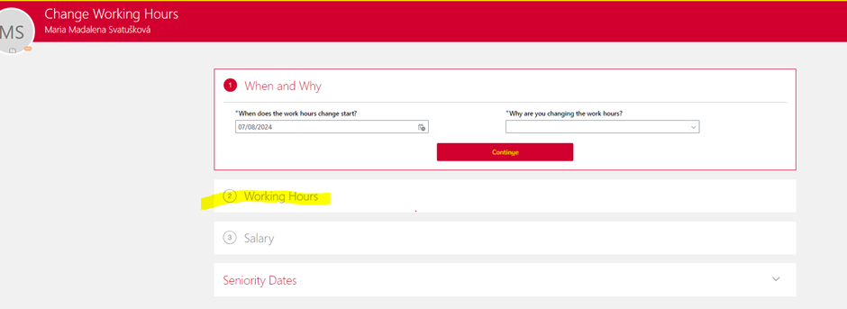 Redwood flows "Assignment" section name does not match section name in RUI e.g. Change Working ...