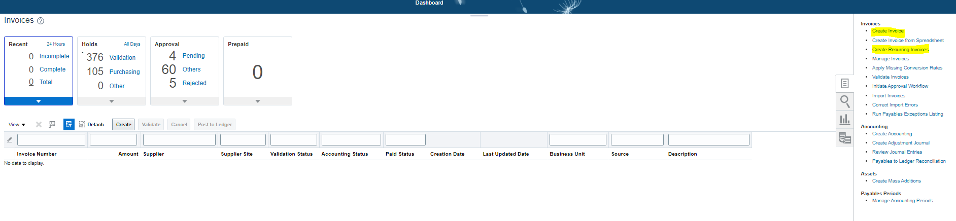 How to remove 'Create Invoice' from Invoice Task Panel — Cloud Customer ...