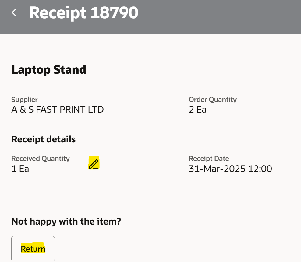 How to disable return and correct functionality in my receipts (New ...