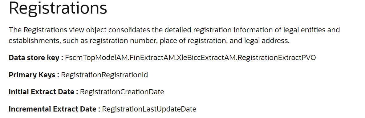 Primary key PVO legal entity / legal entity registration number — Cloud ...