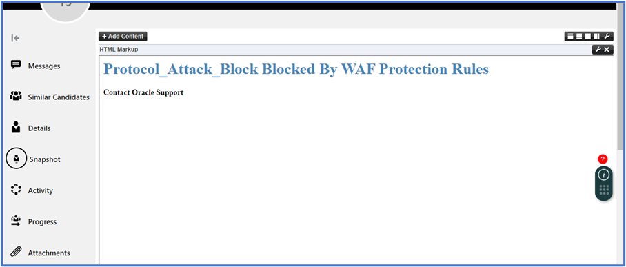 Why my HTML Markup values receives WAF (Web Application Firewall) error ...