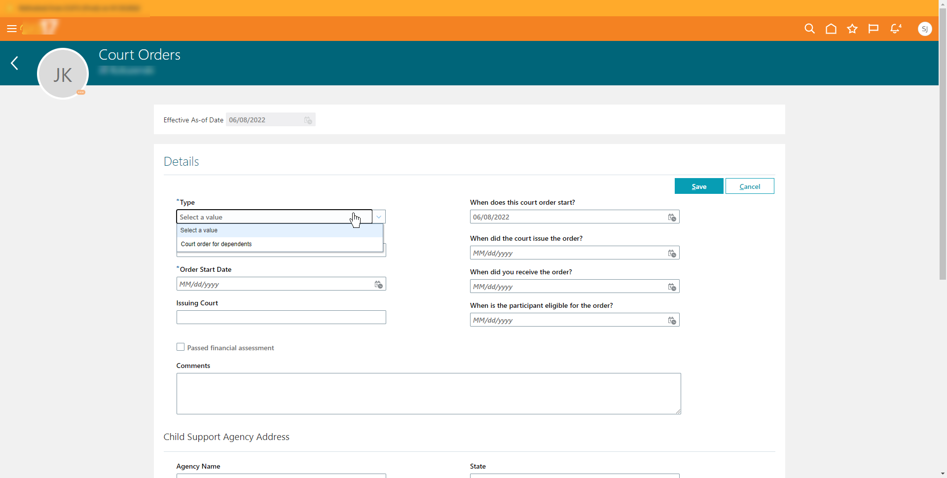 Is There An Hdl Template To Load Benefits Court Orders — Cloud Customer Connect
