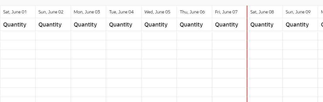 How to set up week date column divider in Redwood Time Card? — Cloud ...