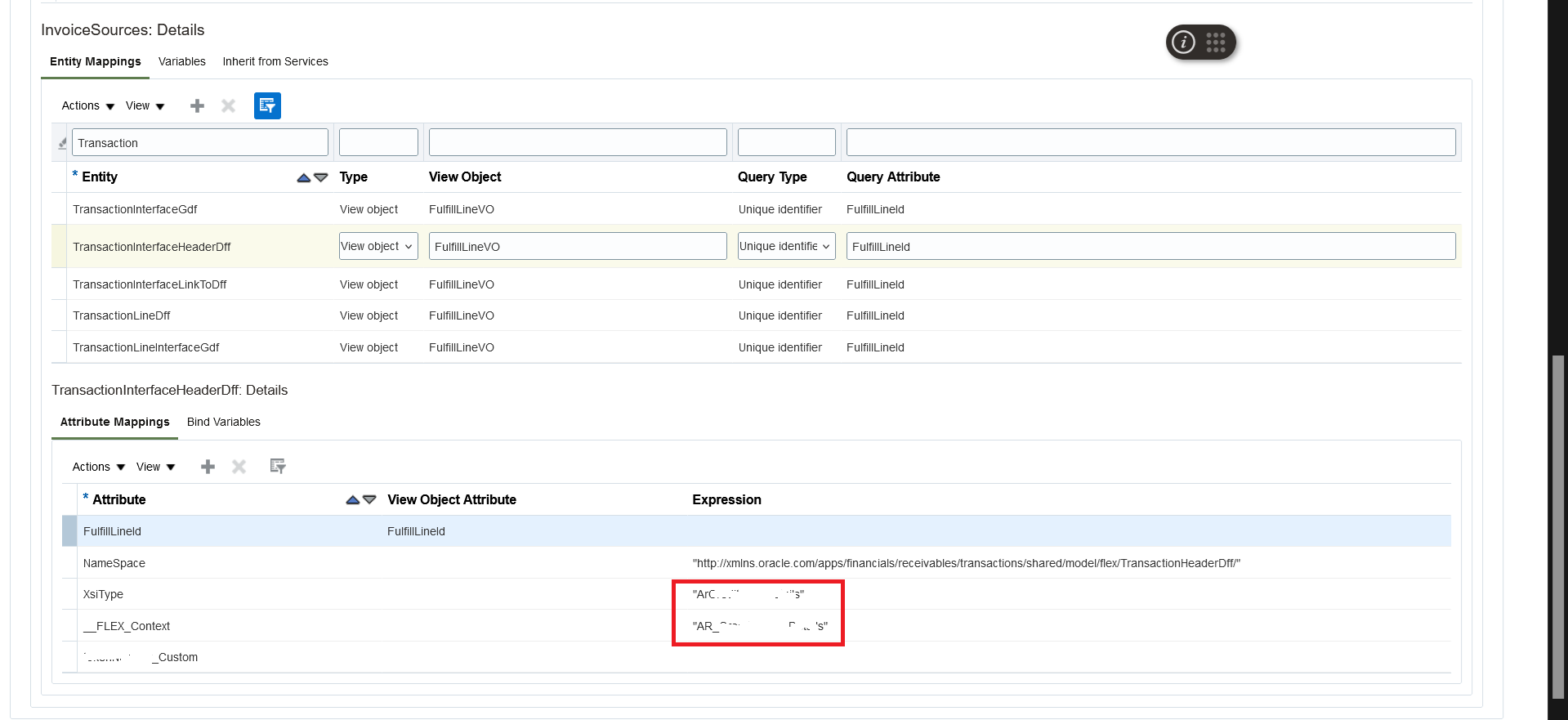 Can we use OM-AR service mappings for multiple contexts in AR Invoice Header? — Cloud Customer ...