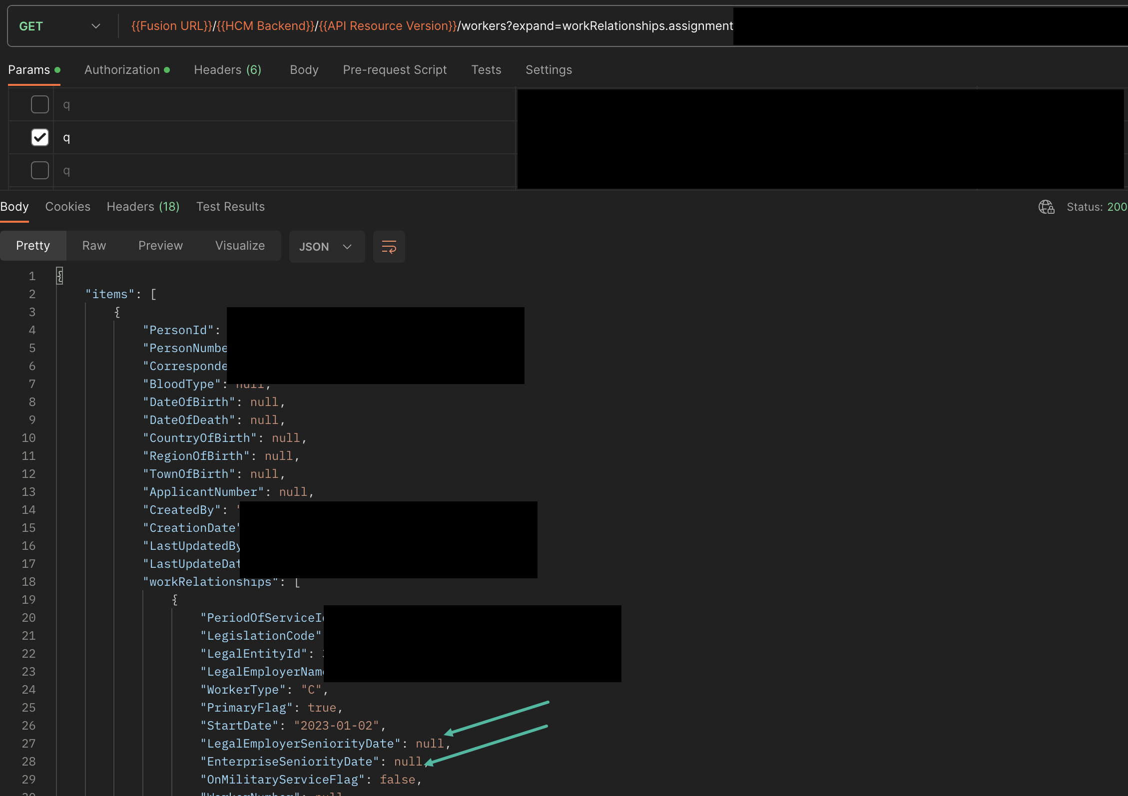 Workers REST API: Seniority Dates — Cloud Customer Connect