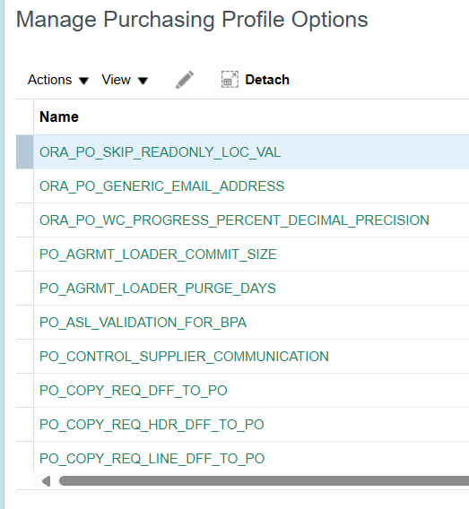 How to activate the purchasing profile option "PO_LOAD_ITEMS_IN_ALL_LANGUAGES" — Cloud Customer ...