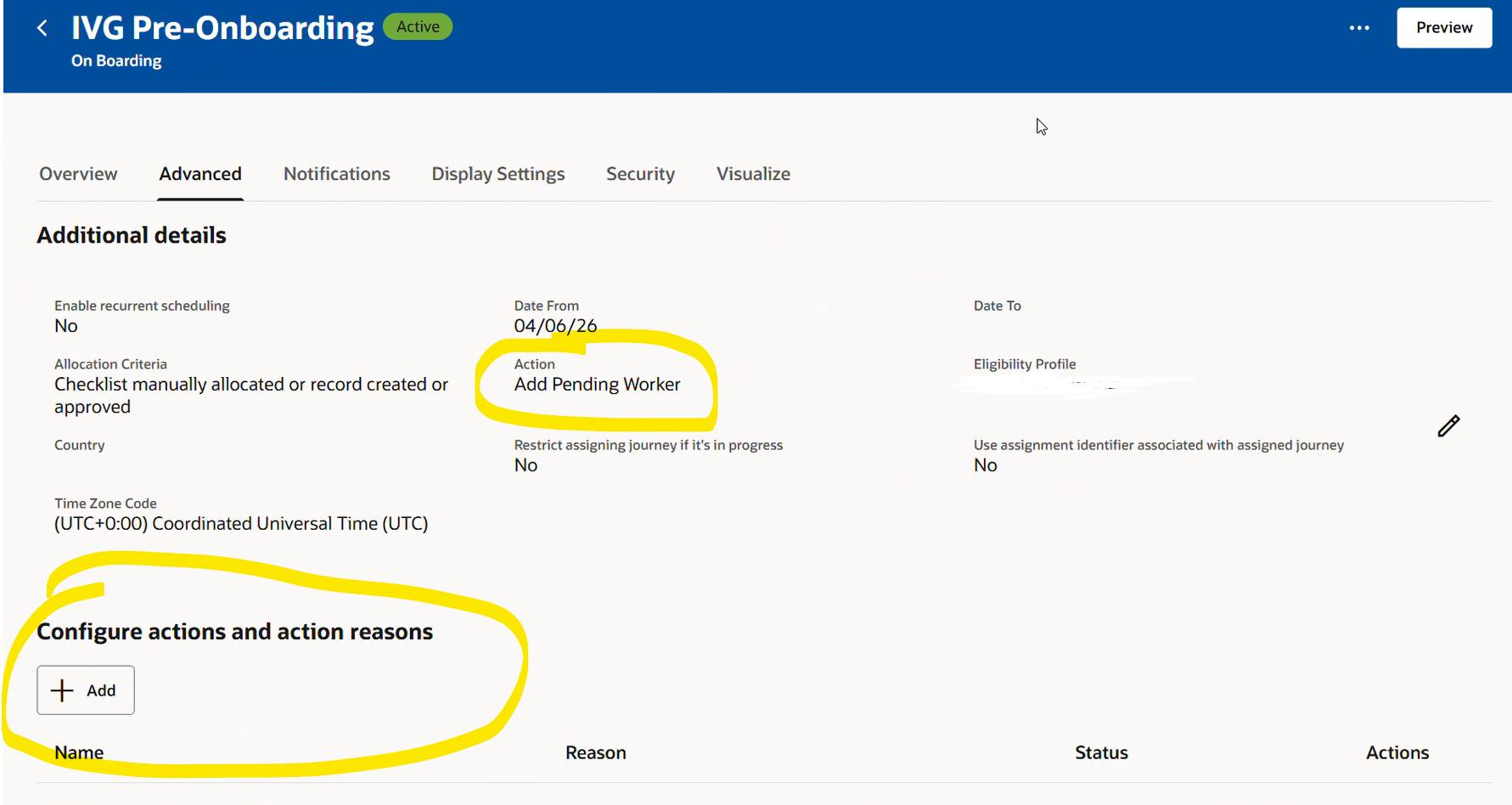 ACTION | Difference between "Additional details" and "Configure action ...