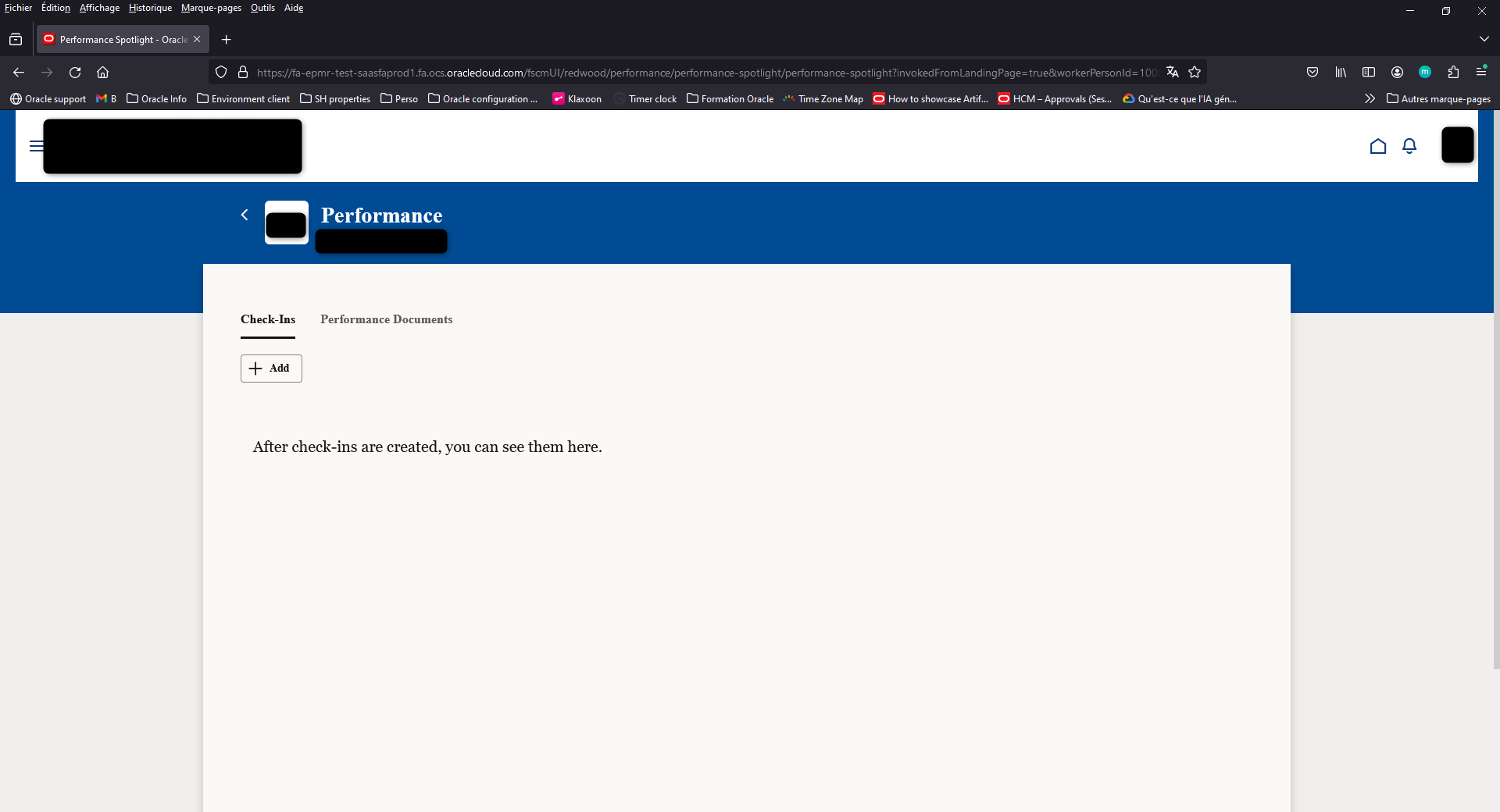 Performance Spotlight How To Arrive Directly On Performance Tabs Not On Check Ins — Cloud