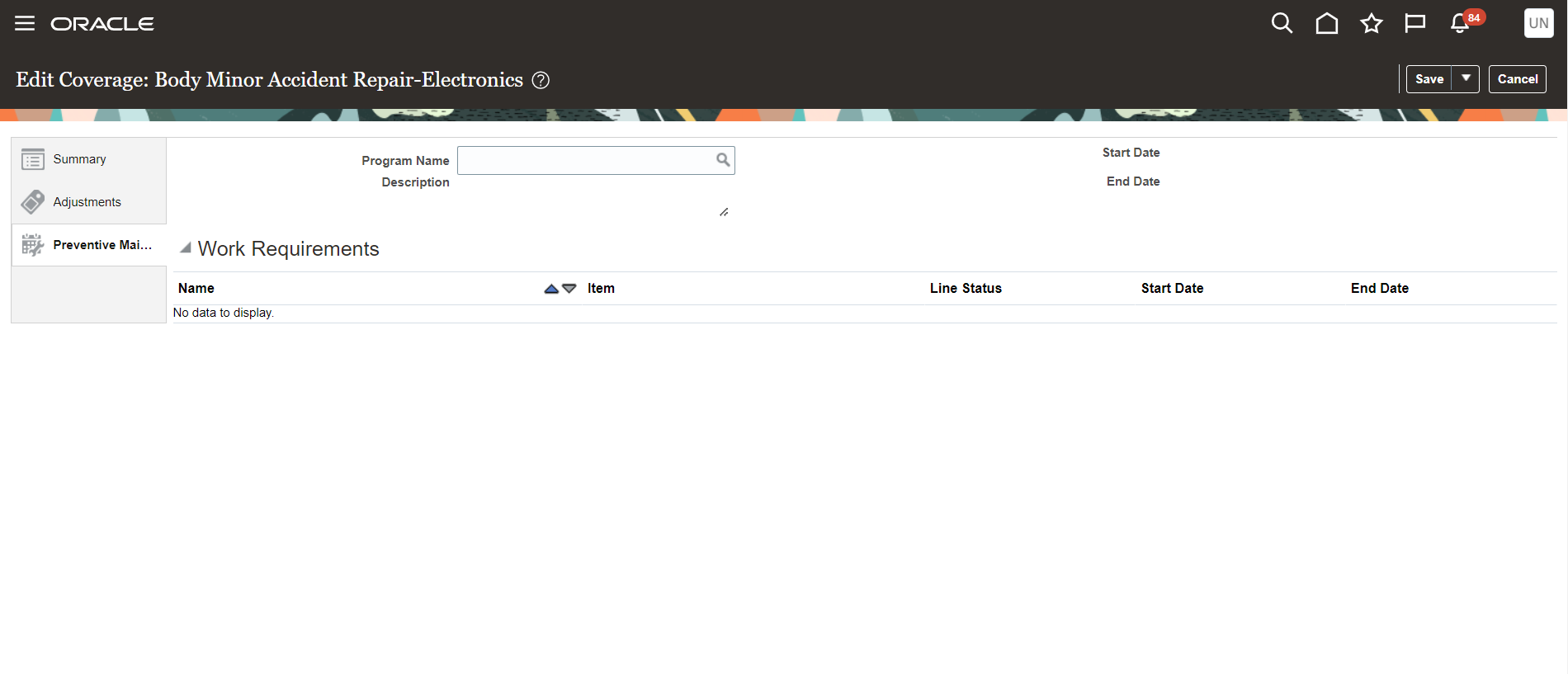 Preventive maintenance in Standard coverage template — Cloud Customer ...