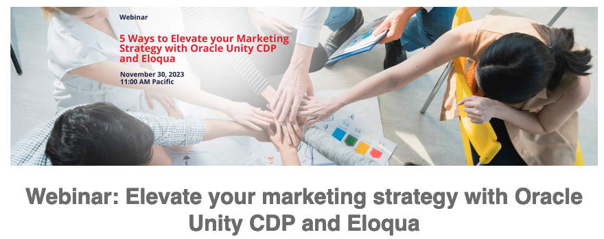 Curious to learn more about using Eloqua and a CDP (Customer Data ...