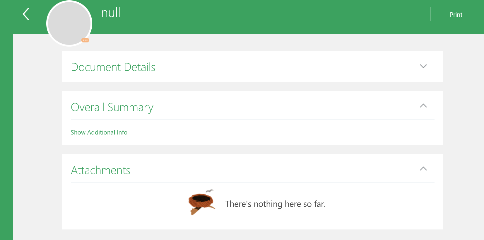 Performance Document Nothing Appearing In The Overall Summary Section — Cloud Customer Connect