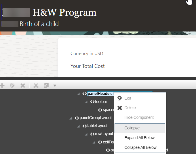 Edit Component Is Grayed Out — Cloud Customer Connect