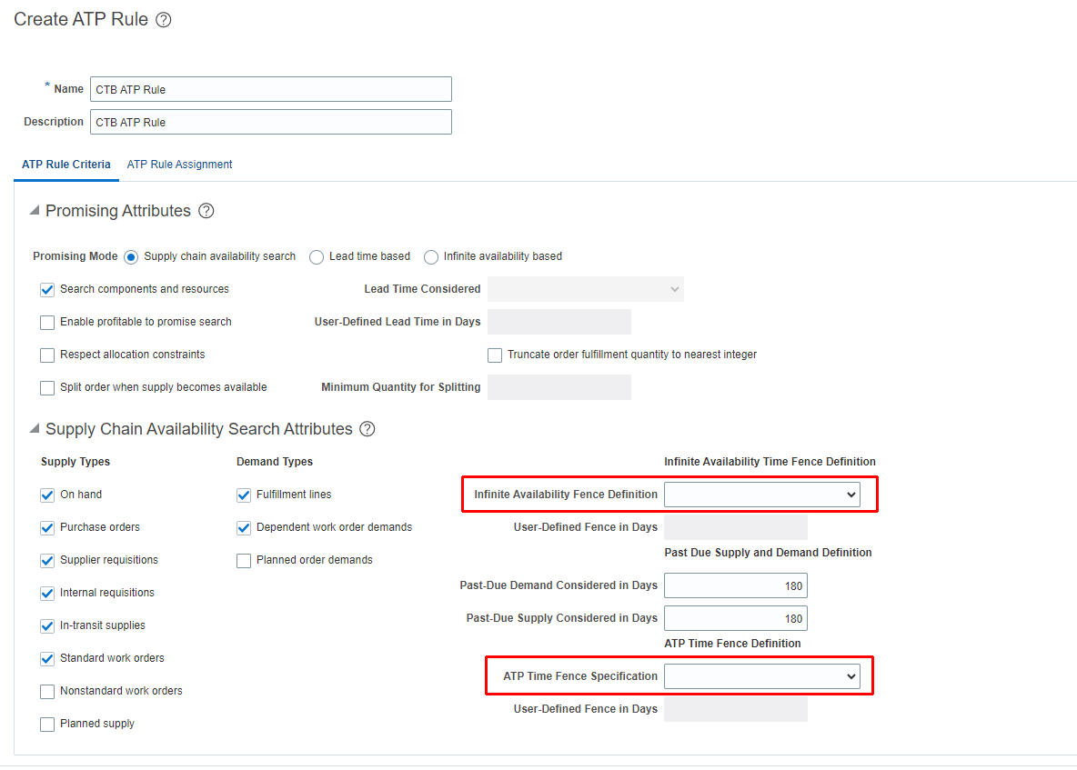 How ATP Time Fence Specification is works while scheduling the sales ...